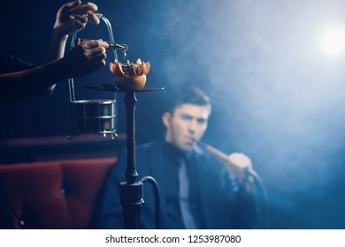 African Singer Synthesizer Entertaining Visitors Restaurant Stock Photo ...
