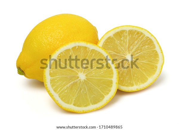 Close Upsliced Lemons Fruit Lemon Isolated Stock Photo 1710489865 ...
