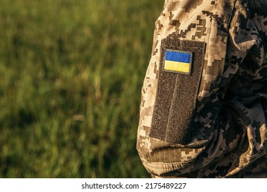 Close Velcro Patch Flag Ukraine On Stock Photo 2175489227 | Shutterstock