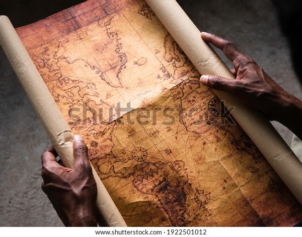 Close Very Old Map Stock Photo 1922501012 | Shutterstock