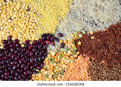 Close View Different Types Grains Cereals Stock Photo 1536185306 ...