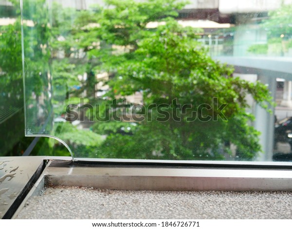 Close View Notch Corner Temper Laminated Stock Photo 1846726771 ...