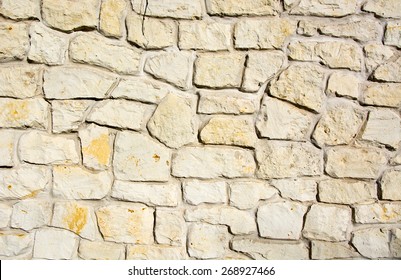 Close Wall Made Limestone Bricks Stock Photo 268927466 | Shutterstock