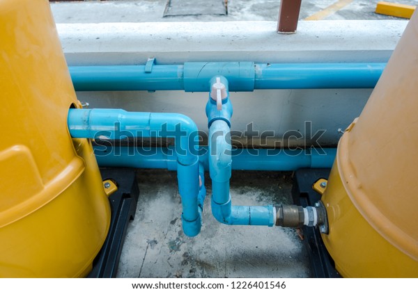 Close Water Pipe System Automatic Water Stock Photo (Edit Now) 1226401546