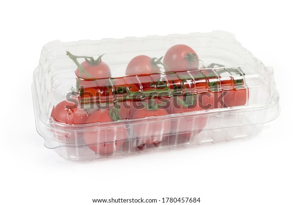 Closed Plastic Packaging Form Disposable Transparent Stock Photo ...