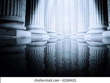 Closeup Bright Classical Pillar Stock Photo 54270286 | Shutterstock