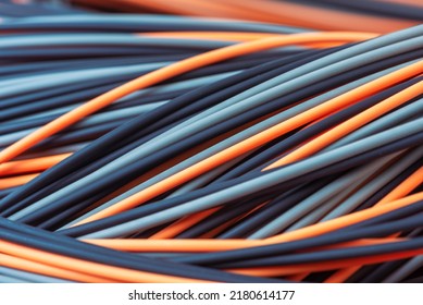Closeup Cable Wire Computer Network Systems Stock Photo 2180614177 ...