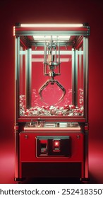 Set Background Color Claw Machine Pink — изображение, созданное ИИ ...