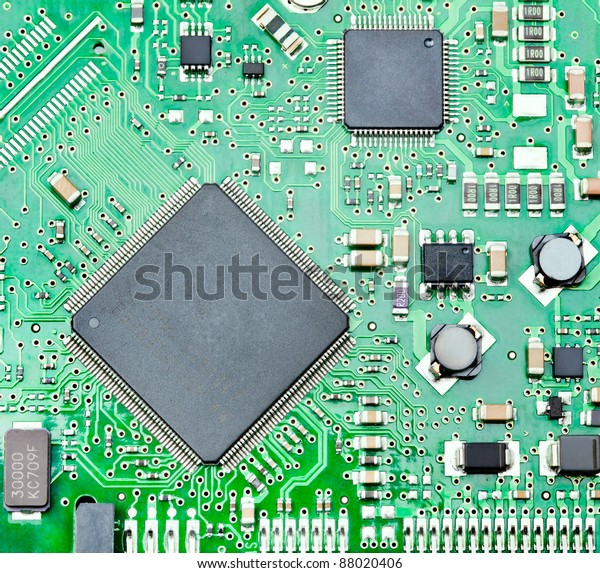Closeup Computer Micro Circuit Board Stock Photo 88020406 | Shutterstock