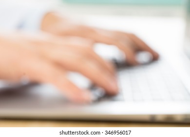 Closeup Computer Typing Defocused Background Stock Photo 346956017 ...