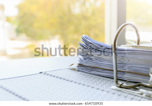 Closeup Document File Placed On Desk Stock Photo 654710935 | Shutterstock