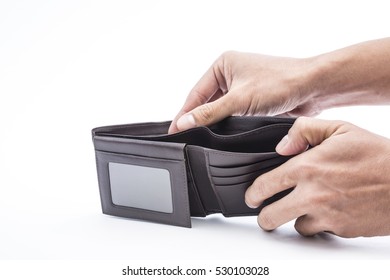 Closeup Empty Wallet Stock Photo (Edit Now) 530103028