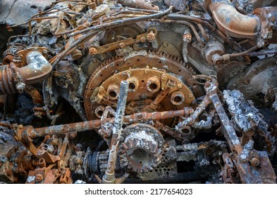 Closeup Engine Destroyed Russian Bmd2 Airborne Stock Photo 2177654023 ...