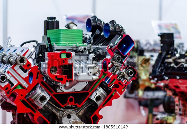 Closeup Engine Piston Cross Section Stock Photo 1805510149 | Shutterstock