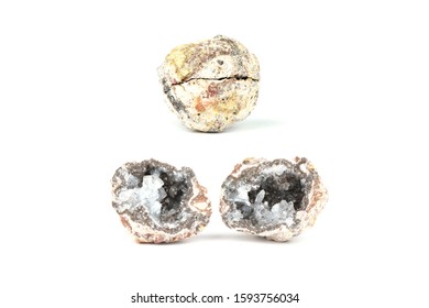 Closeup Geode On Outside Same Geode Stock Photo 1593756034 | Shutterstock