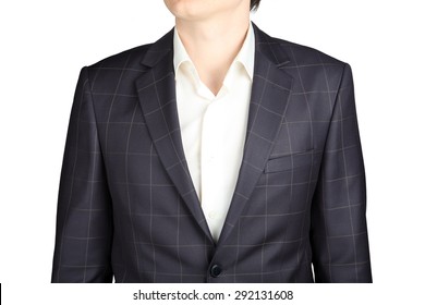 Closeup Gray Checkered Jacket Mans Suit 스톡 사진 292131608 | Shutterstock