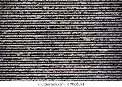 Closeup Gray Clinker Facade Rough Stones Stock Photo 673581091 ...