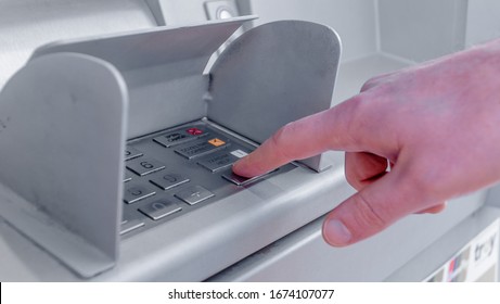 Closeup Hand Entering Pinpass Code On Stock Photo 1674107077 | Shutterstock