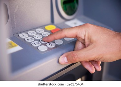 Closeup Hand Entering Pinpass Code On Stock Photo 526175434 | Shutterstock