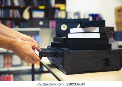 Closeup Hand Putt Playback Button On Stock Photo 2182009043 | Shutterstock