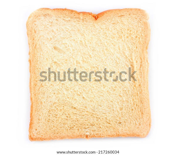 Closeup Image One Slice White Bread Stock Photo 217260034 | Shutterstock