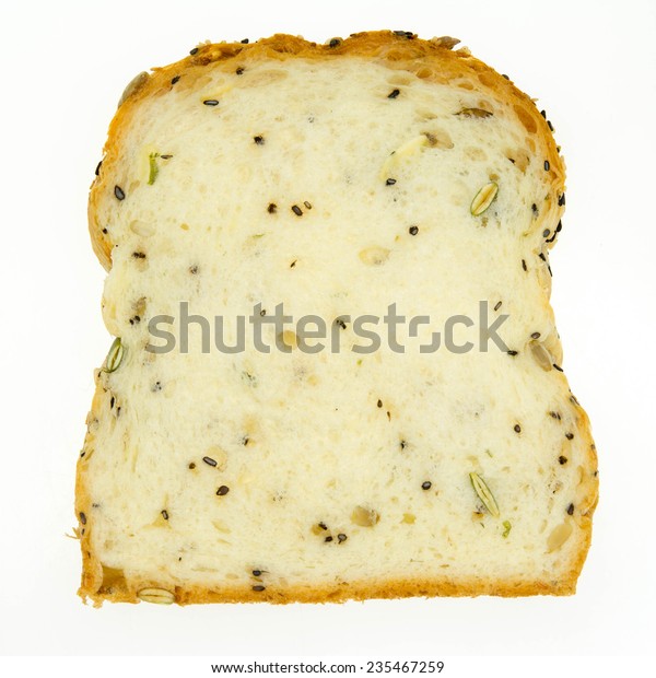 Closeup Image One Slice White Bread Stock Photo 235467259 | Shutterstock