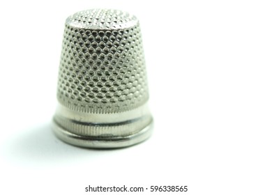 Thimble Metal Isolated On White Background Stock Photo (Edit Now ...