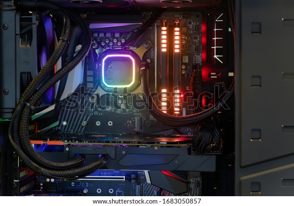 Closeup Inside High Performance Desktop Pc Stock Photo (Edit Now ...