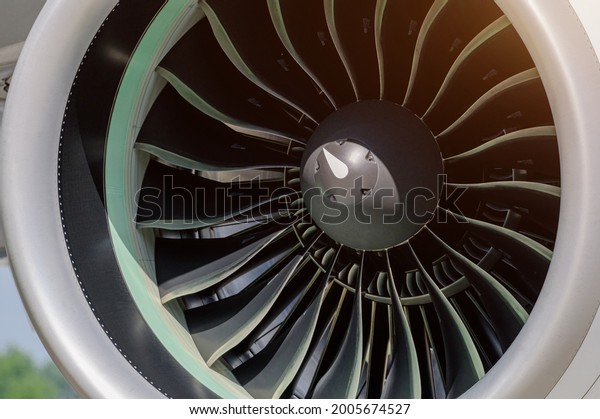 Closeup Jet Engine When Aircraft Park Stock Photo 2005674527 | Shutterstock