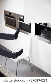 Closeup Man Kitchen Falling Down Chair Stock Photo 270894281 | Shutterstock