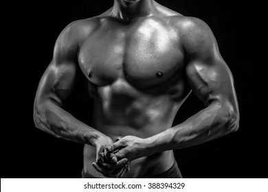 Closeup Man Model Torso Posing Showing Stock Photo 388394329 | Shutterstock