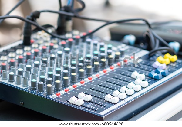Closeup Mixing Table Ready Be Used Stock Photo 680564698 | Shutterstock