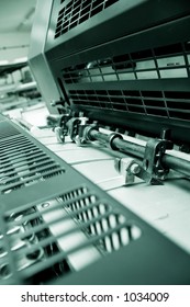 Closeup Offset Printing Machine Print Shop Stock Photo 1034009 ...