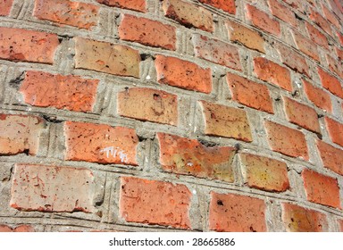 Стоковая фотография 28665886: Closeup Old Brick Stack Wall Boiler ...