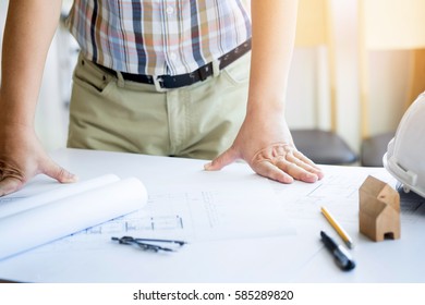 Closeup Persons Hand Drawing Plan On Stock Photo 585289820 | Shutterstock