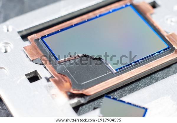 Closeup Photosensitive Element Camera Defect Breakage Stock Photo ...