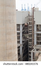 Closeup Pipes Tower Structure Back Delimara Stock Photo 480241576 ...