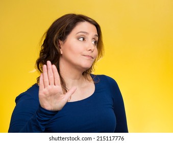 Closeup Portrait Middle Aged Grumpy Woman Stock Photo 215117776 ...