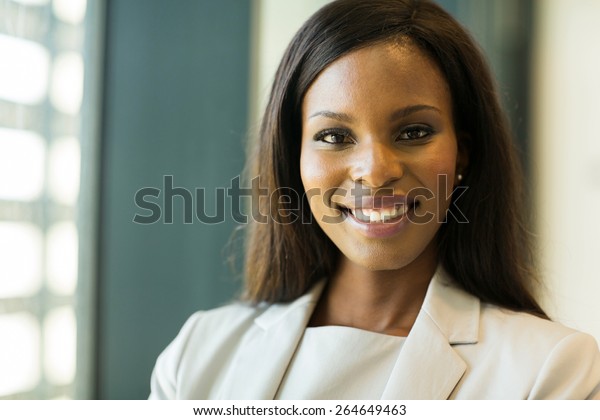 Closeup Portrait Young Afro American Businesswoman Stock Photo ... Closeup Portrait Young Afro American Businesswoman Stock Photo ...