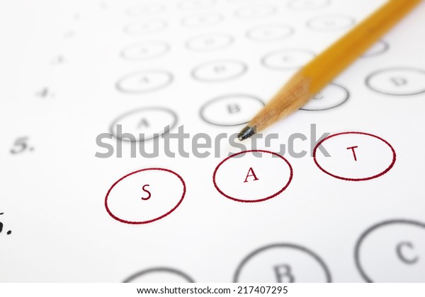 Closeup Sat Test Answer Sheet Pencil Stock Photo 217407295 | Shutterstock