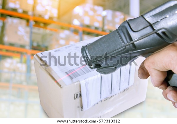 Closeup Scanning Barcodes On Boxes On Stock Photo 579310312 | Shutterstock