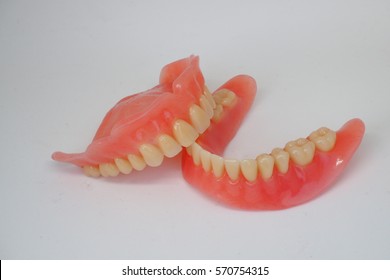 Closeup Set Full Denture Upper Lower Stock Photo 570754315 | Shutterstock