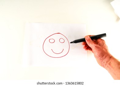Closeup Sheet Drawing Face Object On Stock Photo 1363615802 | Shutterstock