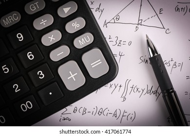 Closeup Shot Complex Math Formulas On Stock Photo 417061774 | Shutterstock
