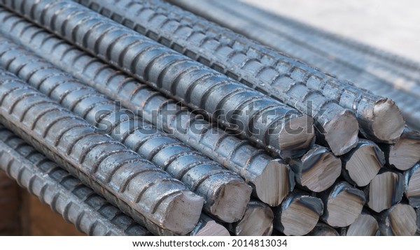 Closeup Stack Rebar Construction Site Stock Photo 2014813034 | Shutterstock