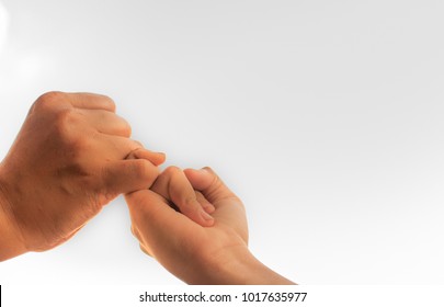 Closeup Two Hands Hook Each Others Stock Photo 1017635977 | Shutterstock