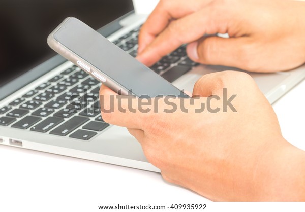 Closeup Using Mobile Phone Stock Photo 409935922 | Shutterstock
