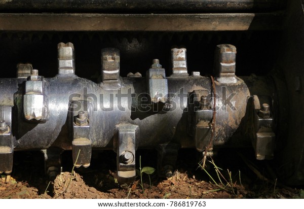 Closeup View Titanium Grinder Teeth Seen Stock Photo 786819763 ...