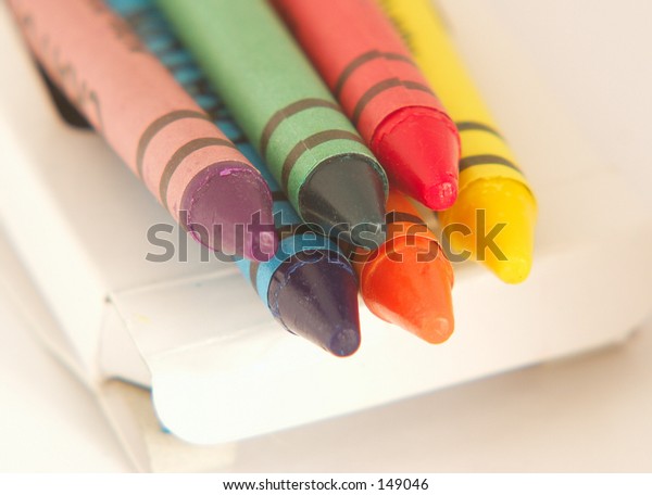 Closeup Wax Crayons Stock Photo 149046 | Shutterstock