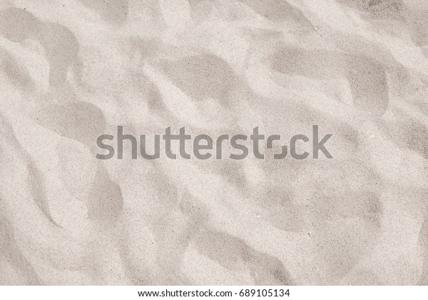 Closeup White Sand Pattern On Beach Stock Photo (Edit Now) 689105134